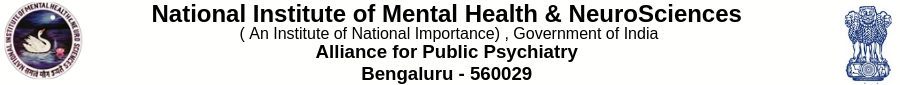 INDIANational Institute of Mental Health and Neuro Sciences (NIMHANS ...